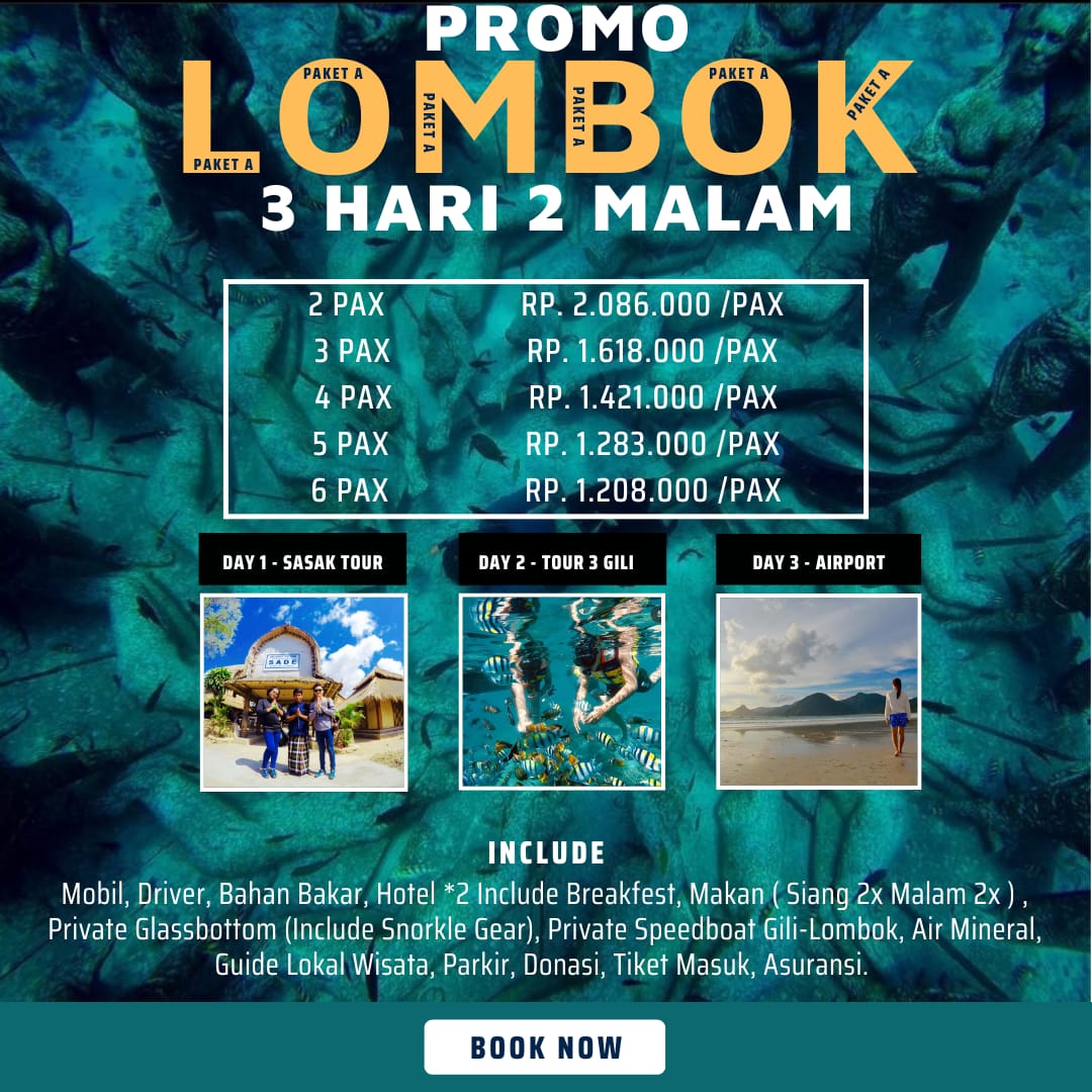 PROMO TOUR LOMBOK A - Holly Lombok Tour & Travel